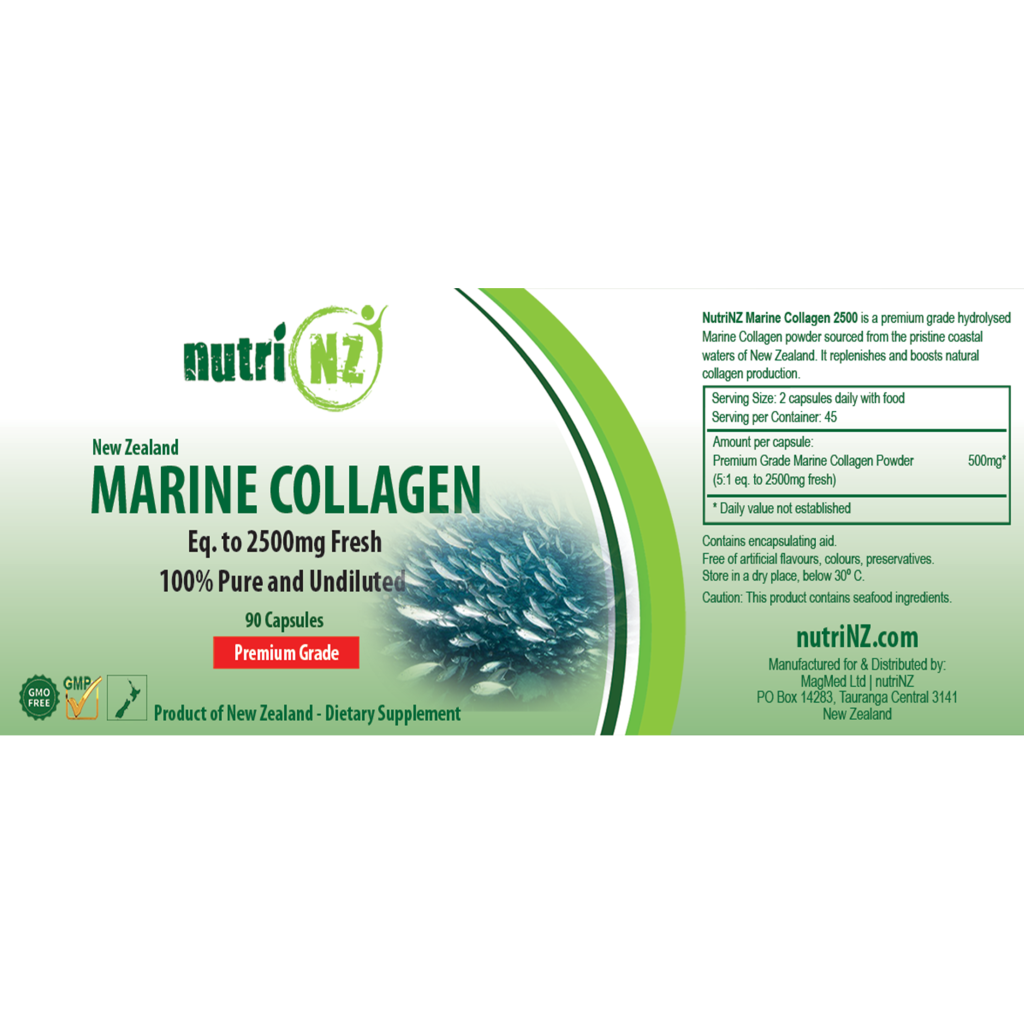 Marine Collagen Capsules - Nutrition New Zealand